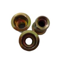 China Open Type M4-M5-M6-M8-M10 Corrosion Resistant Yellow Zinc Plated Carbon Steel Rivet Nut for sale