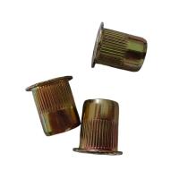 China General Industry Economical Yellow Zinc Plated Carbon Steel Open Rivet Nut for Thin Sheets for sale