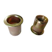 China General Industry Economical Yellow Zinc Plated Carbon Steel Open Rivet Nut for Thin Sheets for sale
