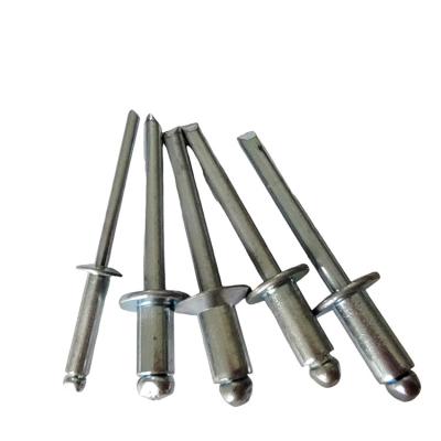 China 3.0mm Open End Blind Rivets for Nature/Color Iron Round Head Rivets in Bright Finish for sale