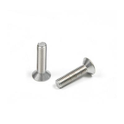 China Direct Stainless Steel M4 M5 M6 M8 flat socket head screw connector and Long-Lasting for sale