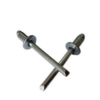 China 10mm Length Iron Open End Blind Rivets Durable Round Head High Strength for Industrial for sale