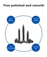 China ZINC Finish Black Drywall Screw Stainless Steel Self-Tapping Screw and Sample Service for sale