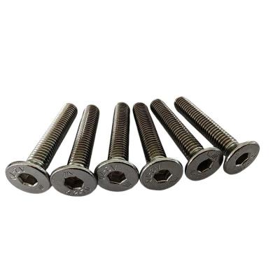 China Full Thread Type INCH Measurement Stainless Steel 304 Countersunk Head Flat Head Screws for sale