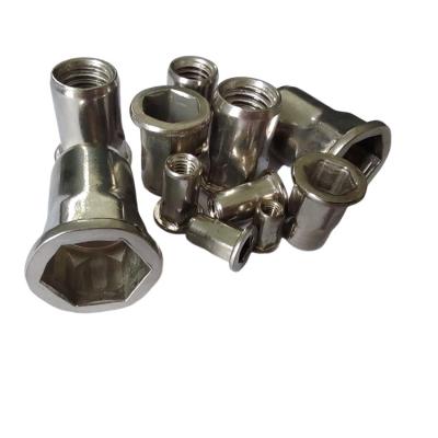China Healthcare Economical Flat Head Semi-Hex Blind Rivet Nut for Thin Sheets OEM Yes for sale