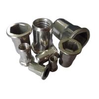 China Polished Finish Half Hex Rivet Nut for Furniture Satellite Baby Carriages and More for sale