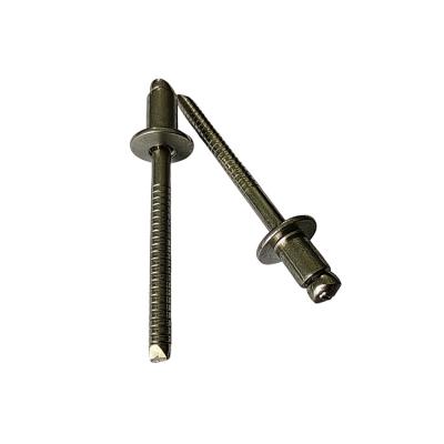 China 12mm Open End Blind Rivets Stainless Steel Round Head White Standard Rivet High Strength for sale