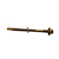 China GB Pan Head 2024 Hex Fasteners Screws with Rubber Washer Yellow Galvanized Roof Nails for sale