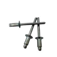 China High Strength 12mm Open End Blind Rivets Iron Countersunk Head Nature in DIN Standard for sale