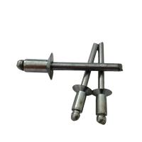 China High Strength 12mm Open End Blind Rivets Iron Countersunk Head Nature in DIN Standard for sale
