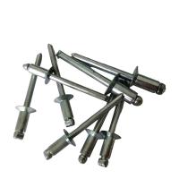 China High Strength 12mm Open End Blind Rivets Iron Countersunk Head Nature in DIN Standard for sale