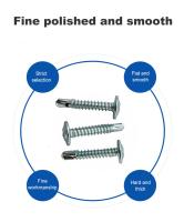China ZINC Finish Stainless Steel Screw with Self-drilling Dovetail Head Style and Good for sale
