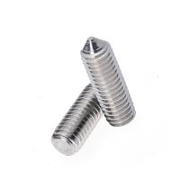 China Full Thread Strength A-Level Hexagon Stainless Steel Set Screw with Concave End Design for sale
