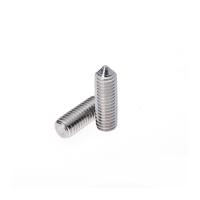 China Standard Carbon Steel Socket Set Screws with Cone Point Inner Hexagon Set Screw for sale
