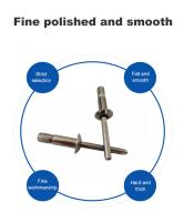 China DIN Standard Anlock Type Blind Rivets for OEM ODM Round Head Semi-Tubular Rivet Steel for sale