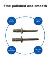 China Mono-bolt Rivet for Finish Bright Uncoated High Strength Dome Head Stainless Steel Rivet for sale