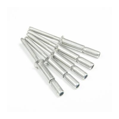 China Open End Stainless Steel Blind Rivet Flat Head Plain Finish SS304 SS316 Structural for sale