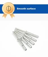China Silvery Stainless Steel 304 All Steel Open Type Blind Rivets 4.8 6.4mm and Performance for sale