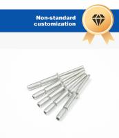 China Silvery Stainless Steel 304 All Steel Open Type Blind Rivets 4.8 6.4mm and Performance for sale