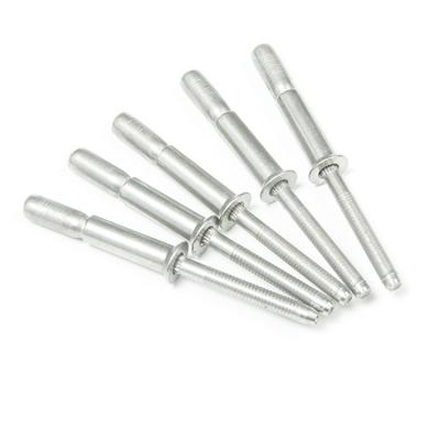 China Silvery Stainless Steel Cup Type Blind Rivet with Dome Head Open End Remaches for sale