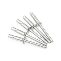 China Silvery Finish Round Head Pull 304 Stainless Steel Open Countersunk Head Blind Rivets for sale