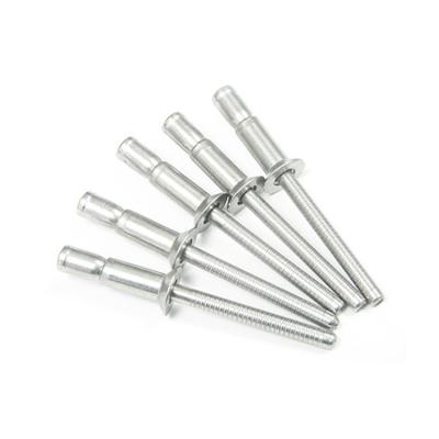 China Silvery Finish Round Head Pull 304 Stainless Steel Open Countersunk Head Blind Rivets for sale