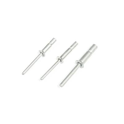 China Blind Rivets 4.8mm 6.4mm Interlock Steel Dome Head Monobolts Cup Type Plain Finish for sale