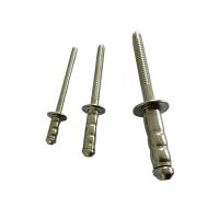 China Control Stainless Steel Blind Rivets 3.2mm 4.0mm 4.8mm 6.4mm Double-drum Round Head for sale