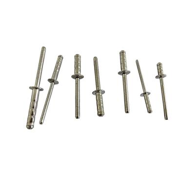 China Stainless Steel Unigrip Dome Head Double Drum Rivets 3.2mm 4.0mm 4.8mm 6.4mm Control for sale