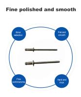 China Stainless Steel Blind Rivets Standard GB DIN 3.2mm 4.0mm 4.8mm 6.4mm Steel Mandrel for sale