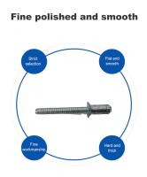 China Stainless Steel Galvanize Blind Rivets Made of Carbon Steel for Superior Strength for sale