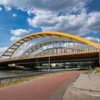 China Metal Arch Bridge System Tied Steel Bowstring Arch Girder Hot Dip Galvanized for sale