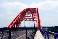 China AASHTO Prefab Steel Tubular Truss Arch Bridge Half Through Concrete Filled for sale