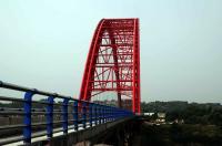 China AASHTO Prefab Steel Tubular Truss Arch Bridge Half Through Concrete Filled for sale