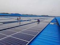 China Clean Energy Structural Steel Frame Fabricated Solar Power Roof Q355B for sale