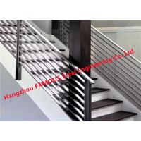 China Smooth 800mm Stainless Steel Stair Handrail Anti Corrosion Round Or Rectangle Top Pipe for sale