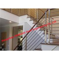 China Smooth 800mm Stainless Steel Stair Handrail Anti Corrosion Round Or Rectangle Top Pipe for sale