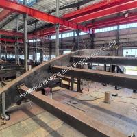 China AWS D1.5 Curved Steel Arch Bridge | AASHTO LRFD & ASTM A709 US Highway Certified for sale