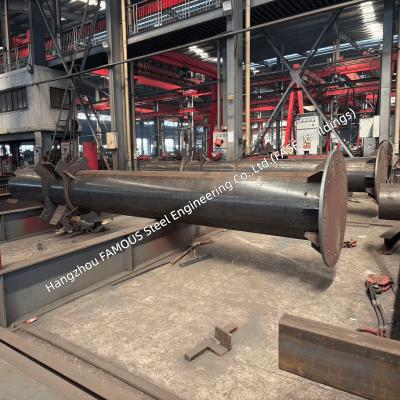 China Heavy-Duty Tubular Steel Columns for Wharf and Marine Infrastructure – EN 10219 Hollow Sections with Hot-Dip Galvanizing for sale