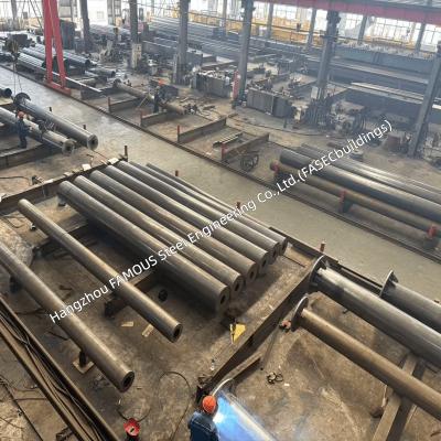 China Prefabricated Tubular Steel Columns with AS4100 and EN 1090 Compliance – NDT Tested for Global Building Projects for sale