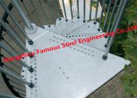 China Prefab Modular Galvanized Steel Open Staircase Australian Style for sale