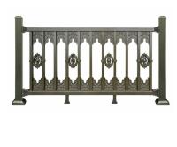 China Fence Stair Railing Banister Handrail Hardware  Black Steel Post Modern Outdoor for sale