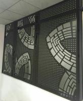 China Architectural Laser Cut Sheet Metal Fabrications Stainless Steel Facade Curtain Wall Pan for sale