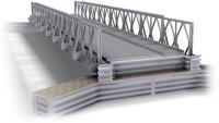 China Bolt-A-Bin Overpass Footbridge Walkway Pedestrian Crossing Bridge Design Lightweight for sale