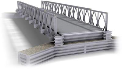 China Bolt-A-Bin Overpass Footbridge Walkway Pedestrian Crossing Bridge Design Lightweight for sale