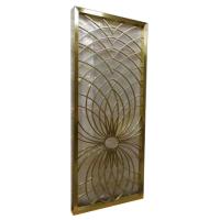China Stainless Steel Decorative Metal Screen Wall Panel Room Divider Interior Decor Partition for sale