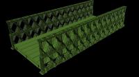 China Bailey Pedestrian Bridge Over Highway Multi Span Single Lane Steel Formwork Truss for sale