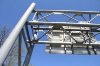 China Four Chord Overhead Sign Structures Bridge Galvanised Steel Lamp Posts 3m for sale