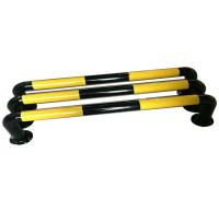 China Parking Lot Pipe Car Space Limiter Vehicle Stop Blocks Rod Iron Foot Bracket for sale