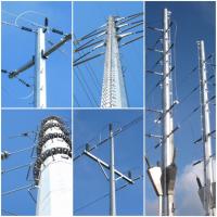 China Octagonal Galvanized Steel Pole 10 Ft 16 Ft 60ft 75ft 10 KV-550 KV Transmission Line Electrical for sale